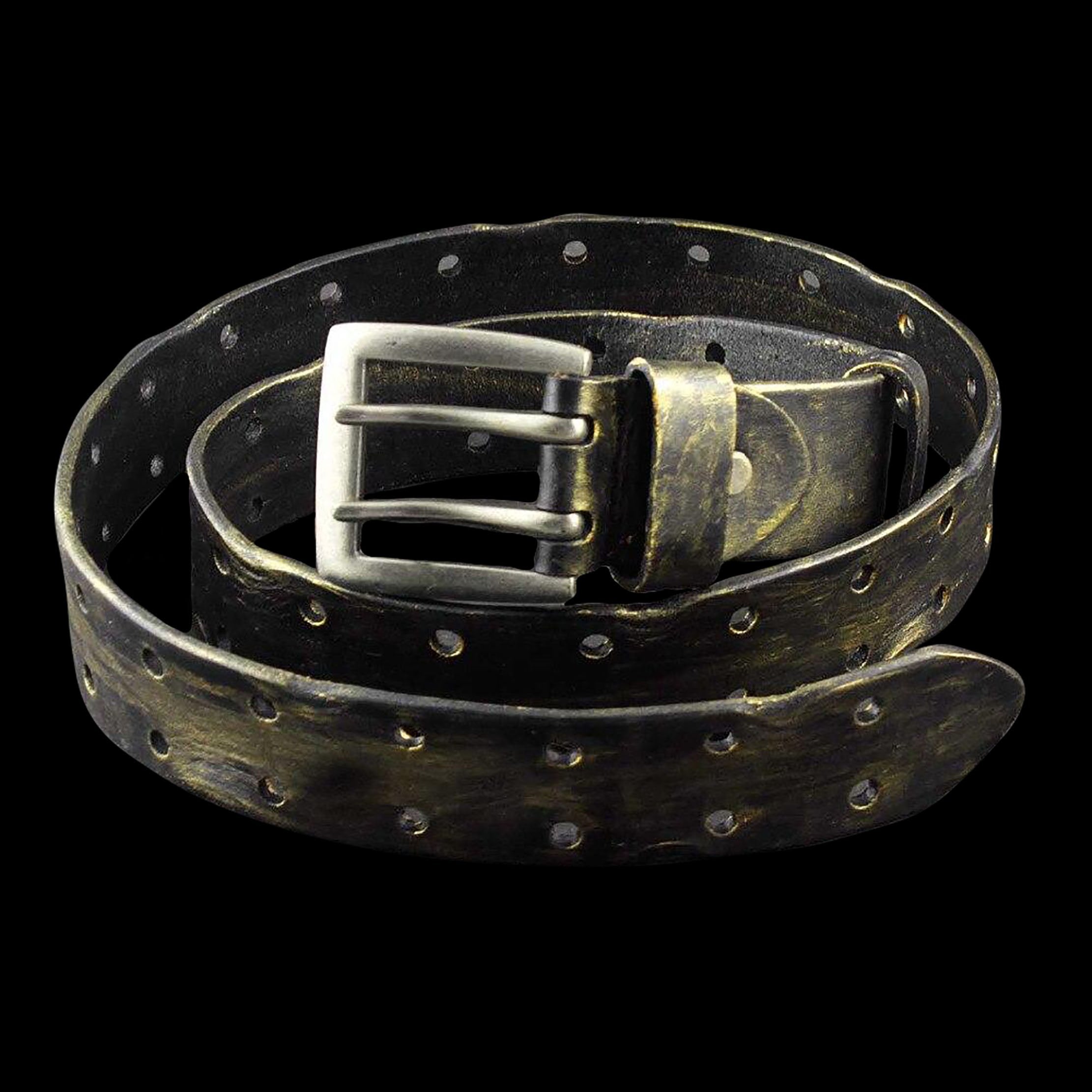 Distressed Leather Belt – Biker Dope™