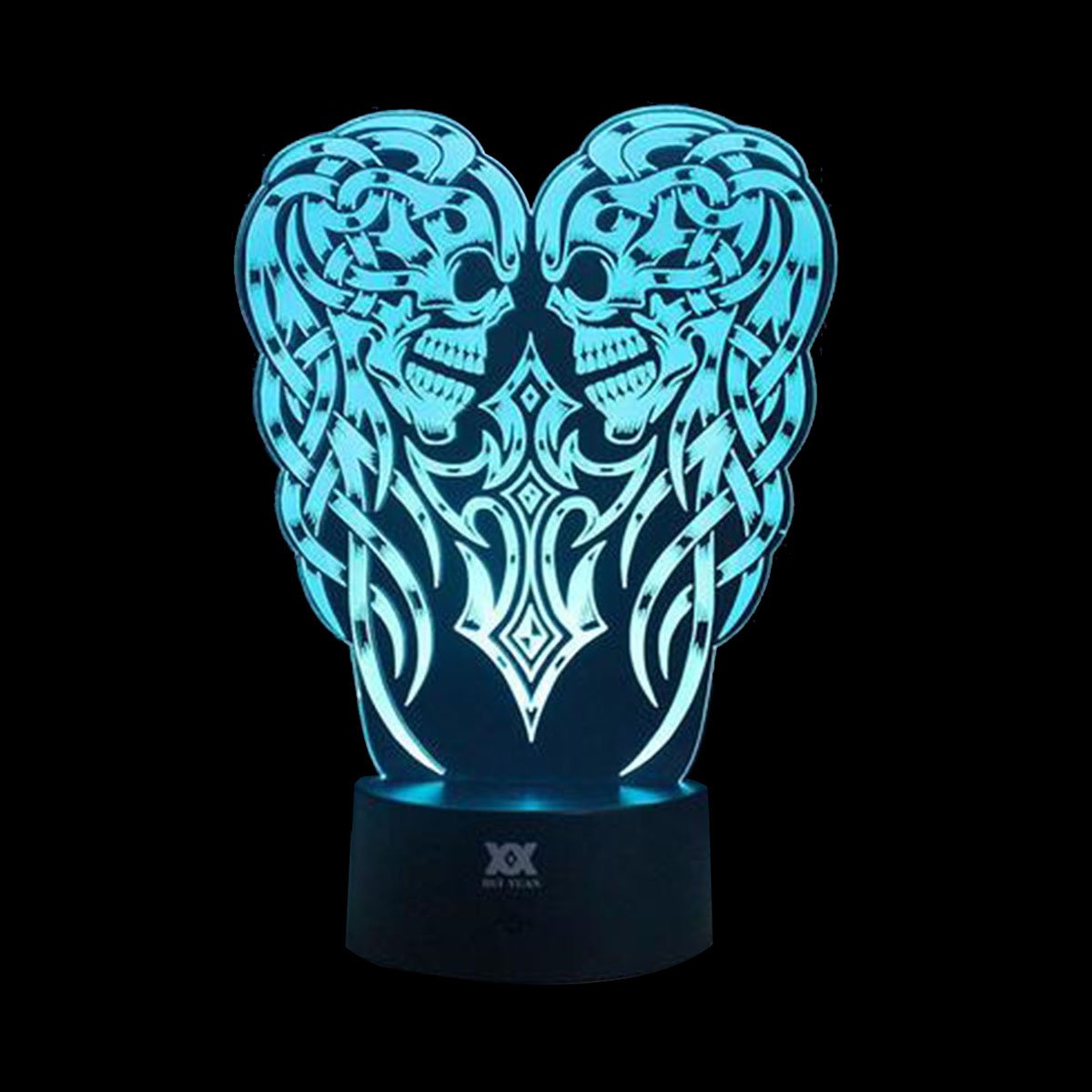 Badass Skulls 3D Lamp – Biker Dope™