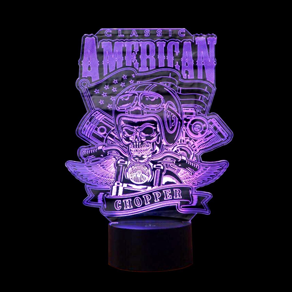Classic American Chopper 3D Lamp – Biker Dope™