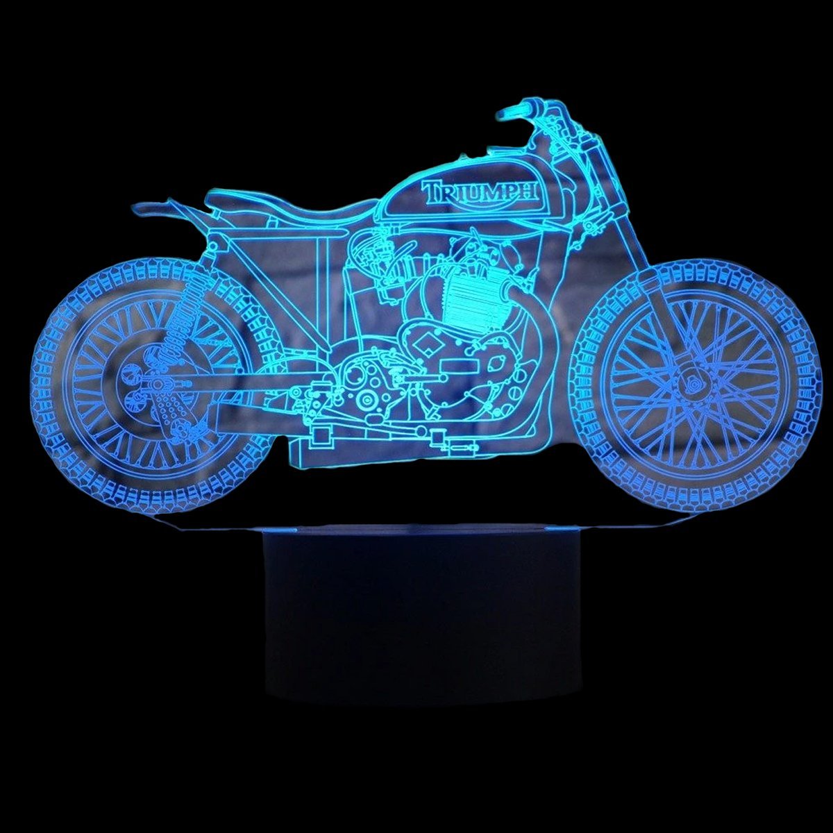 Vintage Motorcycle 3D Lamp – Biker Dope™